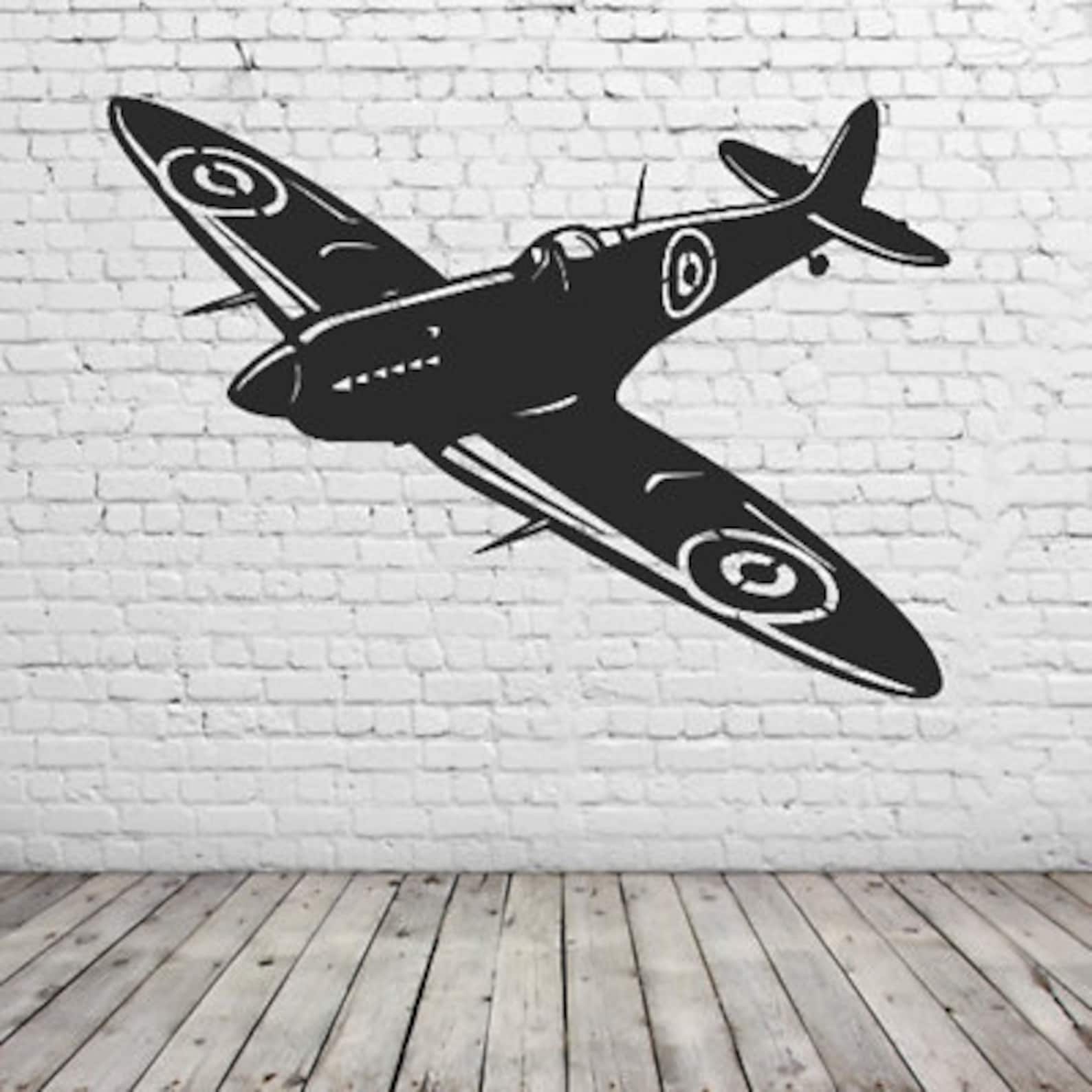 Spitfire Plane Metal Wall Art - Metal Wall Art Home Decor - Home ...