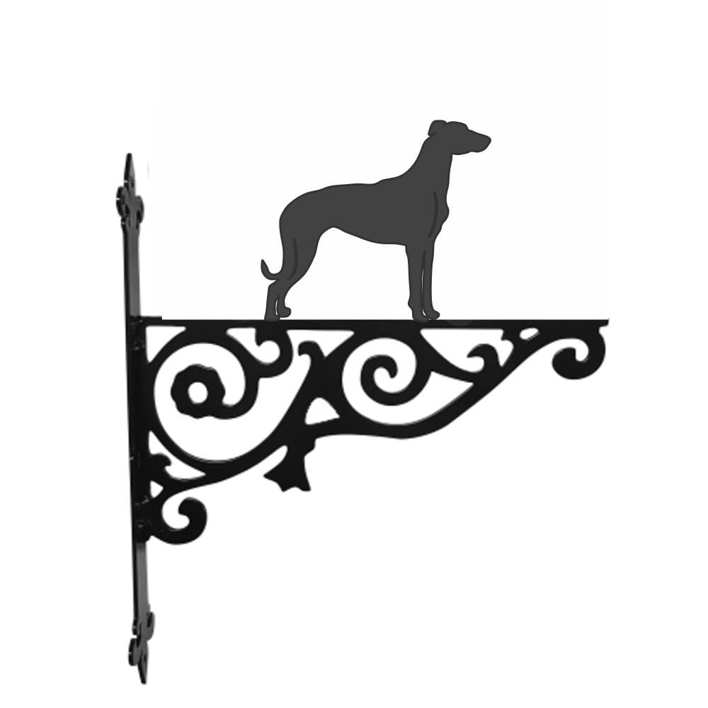 Lurcher Ornamental Scroll Hanging Bracket Planters & Pots Outdoor ...