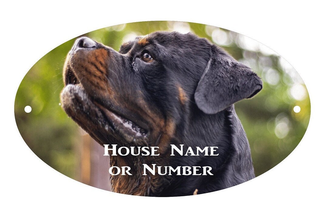 Rottweiler House Sign Outdoor Metal Printed Coloured House - Etsy