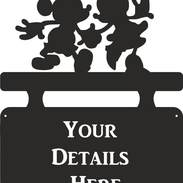 Mickey Mouse Sign - Etsy UK