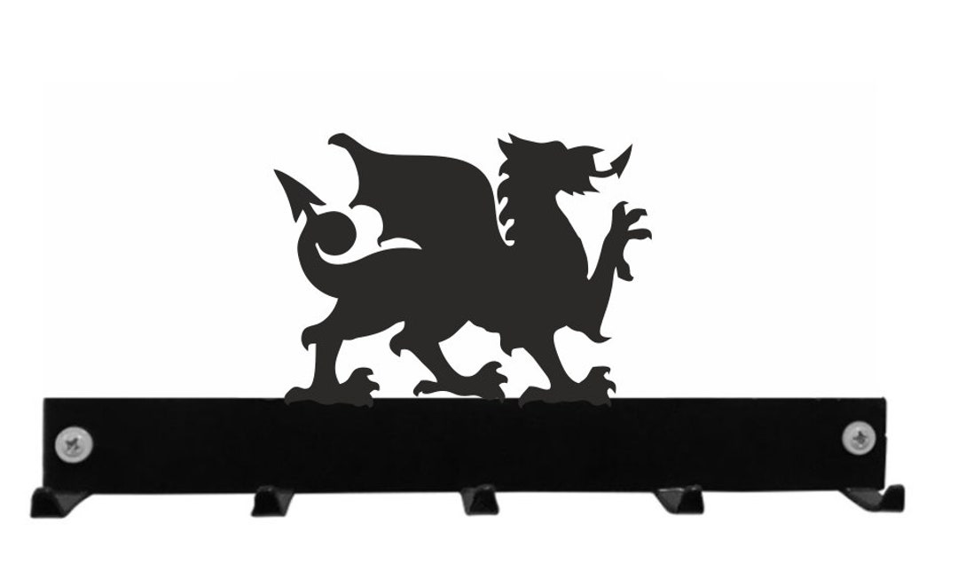 Welsh Dragon Coat/key Hanger Black Metal Wall Mounted Coat Hooks / Lead ...