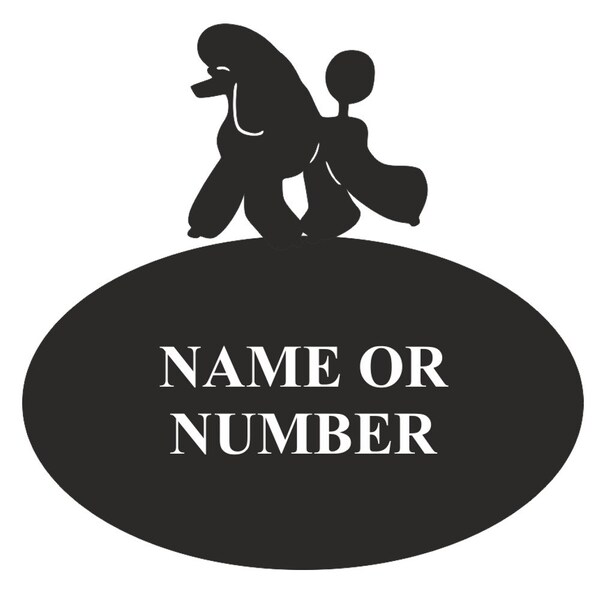 Poodle Door Sign - Etsy