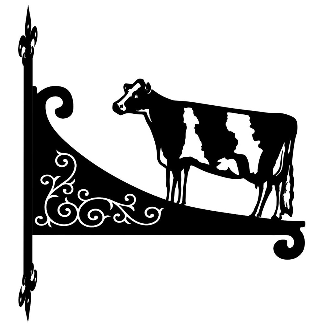 Cow Ornamental Scroll Hanging Bracket - Etsy