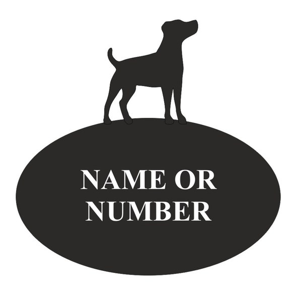 Jack Russell 2 Line Wall Address Plaque/sign Bespoke Modern | Etsy