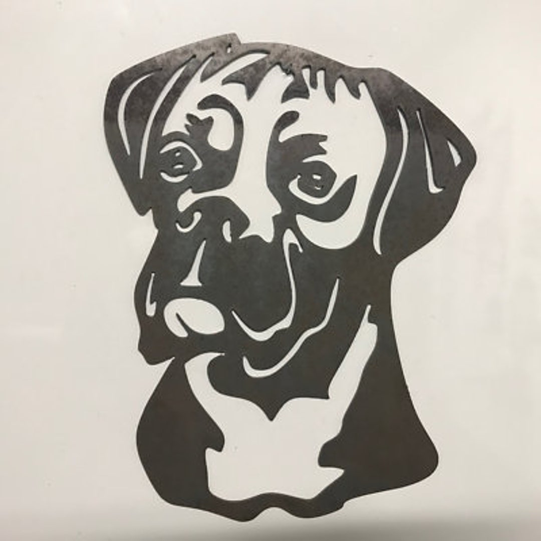 Boxer Dog Head Metal Wall Art Items Picture Image - Etsy