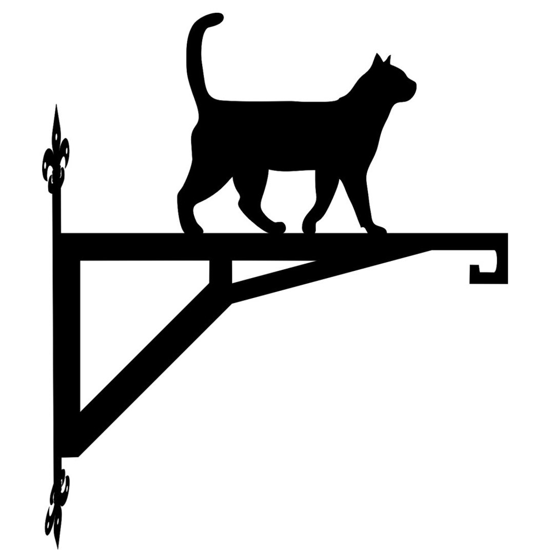 Cat Standing Modern Contemporary Hanging Bracket - Etsy
