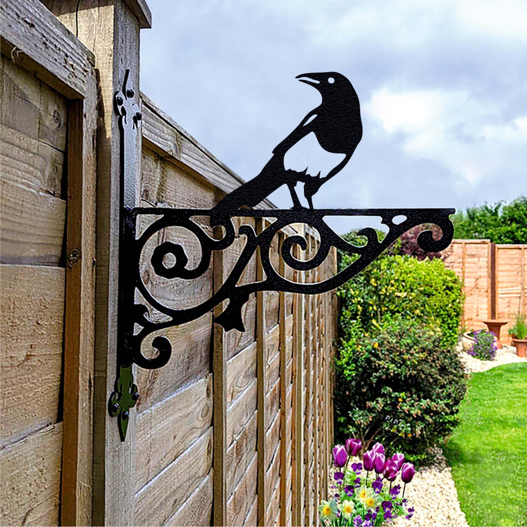Magpie Ornamental Hanging Bracket - Contemporary Hanging Basket Bracket ...
