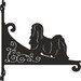 German Shepherd Oval House Plaque Personalised Black Metal House Sign ...