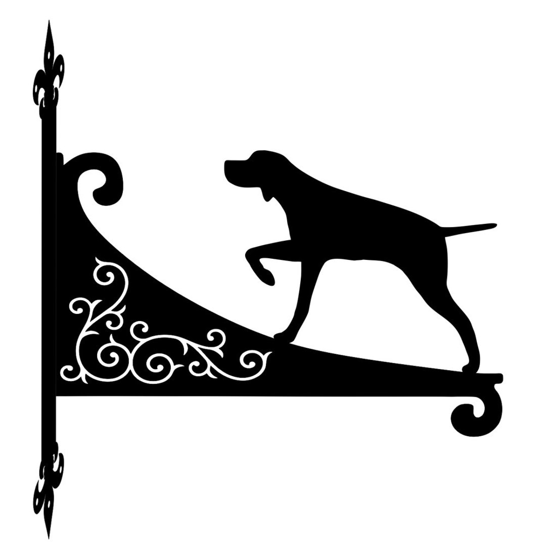 English Pointer Hanging Basket Bracket, Dog Hanging Bracket for Garden, English Pointer Gift for ...