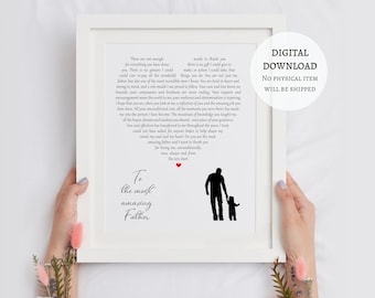 Sentimental Father Poem, DIGITAL DOWNLOAD, Gifts for Fathers, Father ...