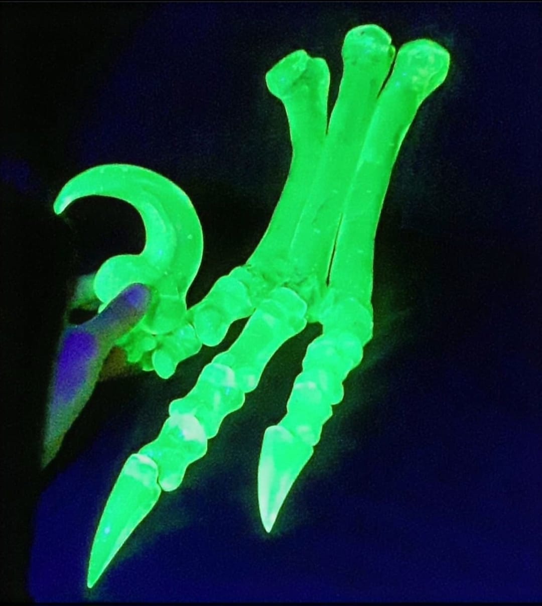 Uranium Glass Hand-cast Sculpture - Etsy