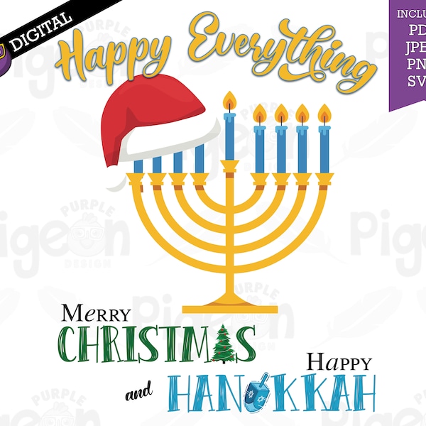 Hanukkah Christmas Cards - Etsy