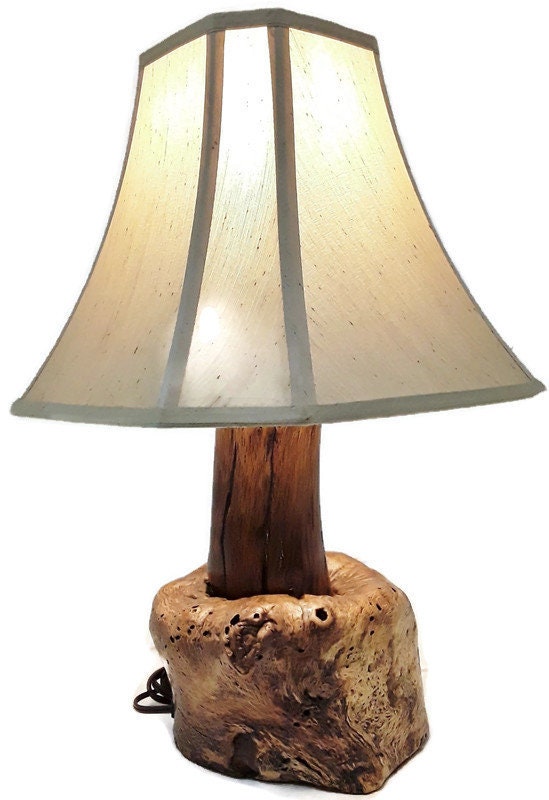 VERY UNIQUE Oak Desktop Accent Lamp/bedside Lamp. [item#0073] - Etsy