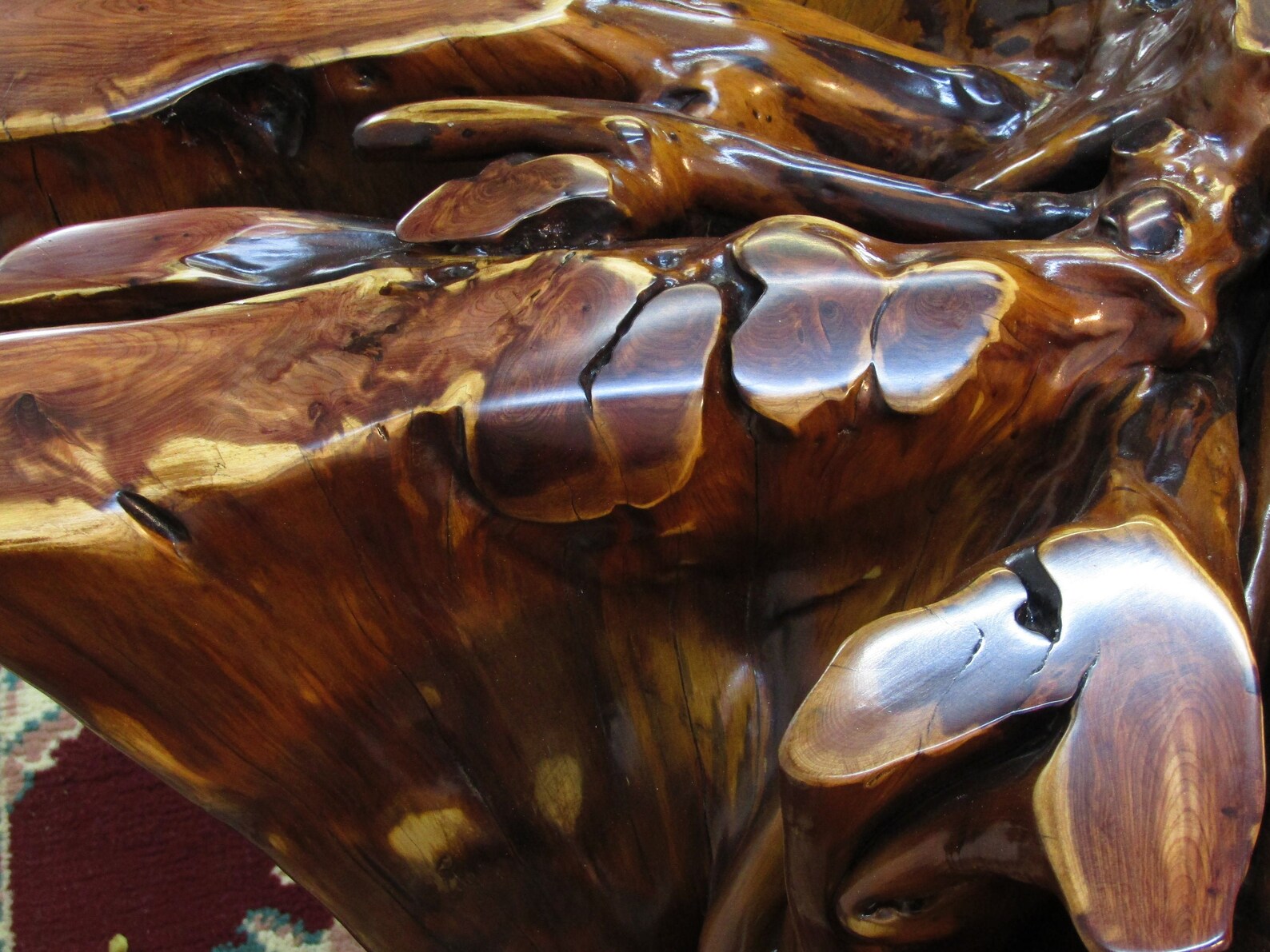 Cedar Root Ball Table/rustic Wood Furniture/stump Table/root - Etsy