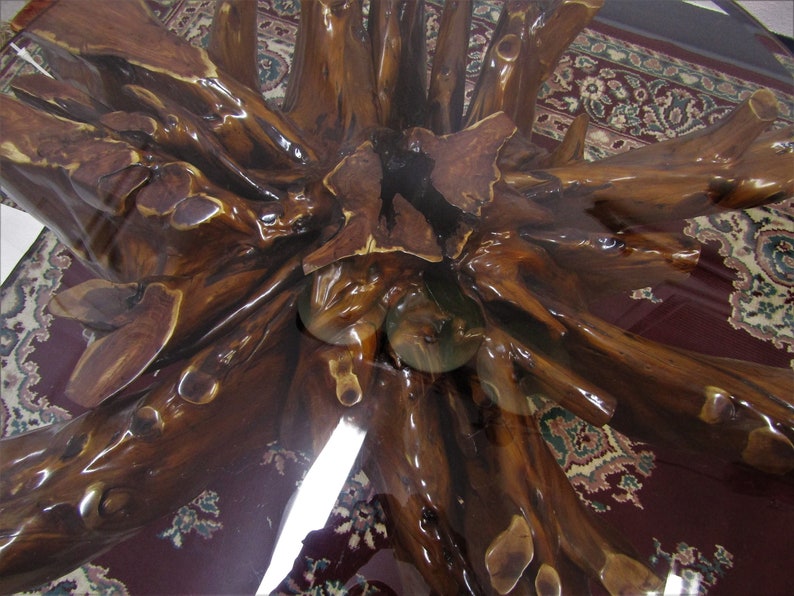 Cedar Root Ball Table/rustic Wood Furniture/stump Table/root - Etsy