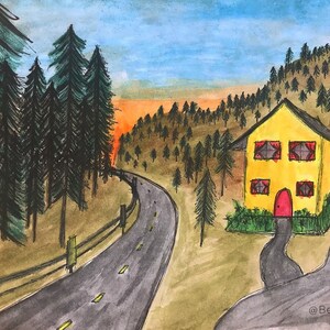 The Road Home— Watercolor Illustration Print; Matte, Photo - Etsy