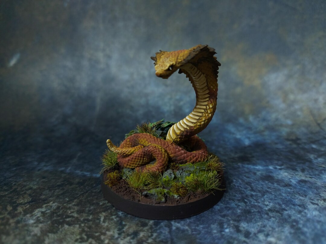Painted Giant Snake Tabletop Mini - Etsy