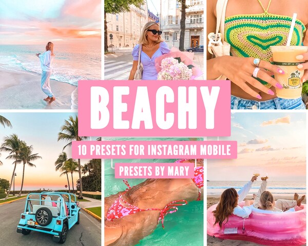 Preppy Aesthetic Lightroom Preset Lightroom Preset for Mobile or Desktop Pink Preset Preppy ...