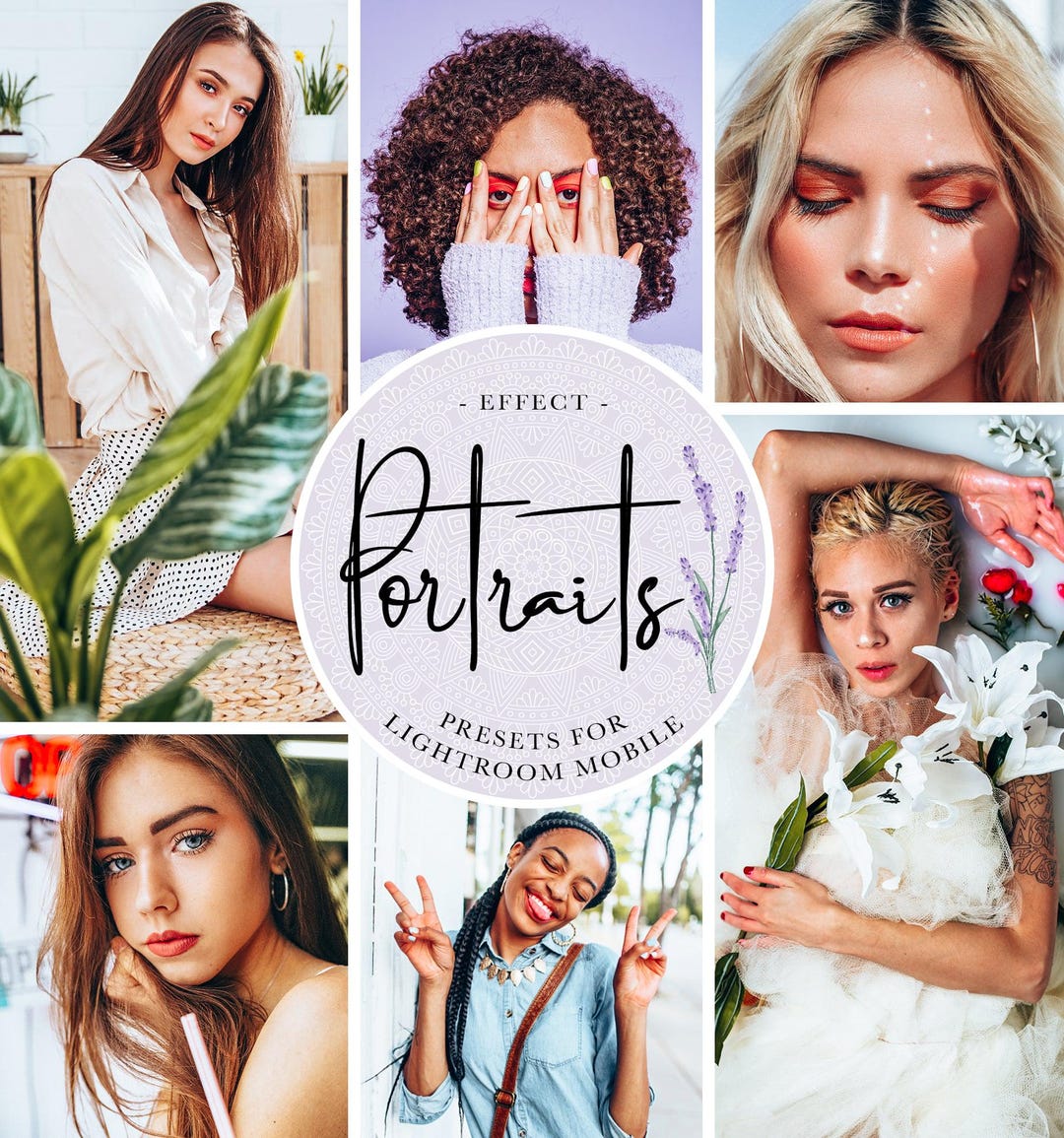 11 MOBILE Lightroom Presets PORTRAITS, Selfie Presets, Lifestyle ...