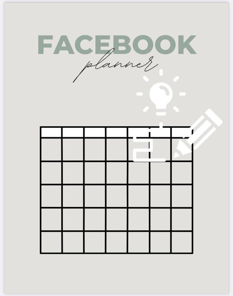 Social Media Planner, Digital Download, Instagram, Facebook, Marketing ...