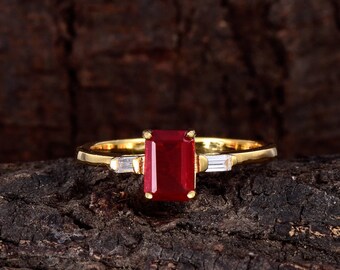 Mexican Red Fire Opal Ring - Etsy