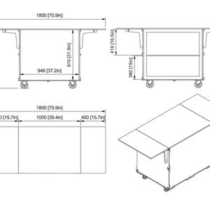 Personalized Vendor Display Cart: Portable Birch Plywood Trade Show ...