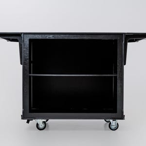 Black Mobile Food Cart: Portable Event Display for Markets & Catering ...