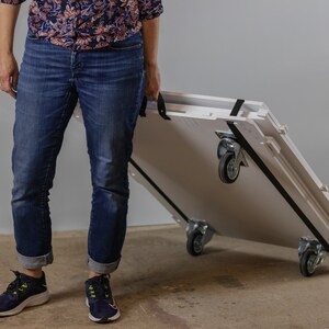 Display Cart Custom Painted With Osmo Colours and Oak Veneer Worktop - Etsy