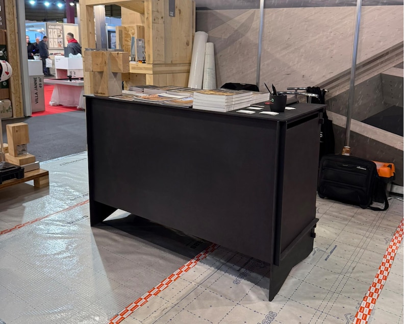 Portable Checkout Counter – With Sliding Doors, Collapsible Design, and ...