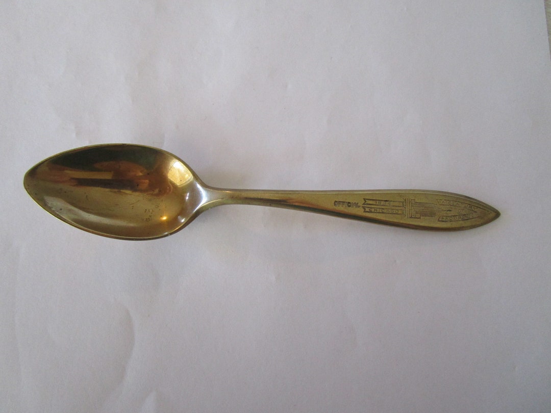 Antique 1933 Chicago World's Fair Souvenir Spoon Dirigold - Etsy