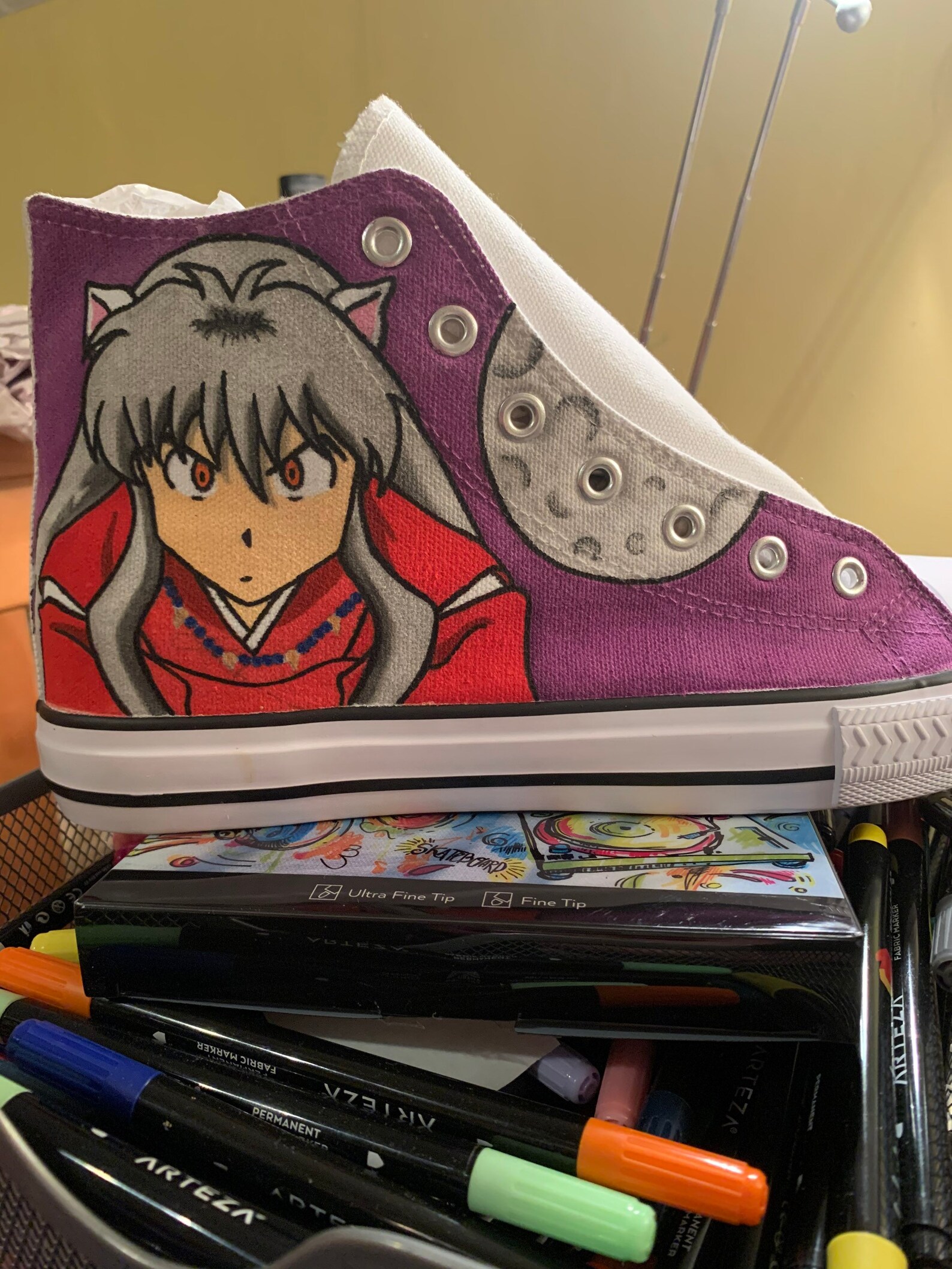 Custom Hand Drawn Shoes - Etsy