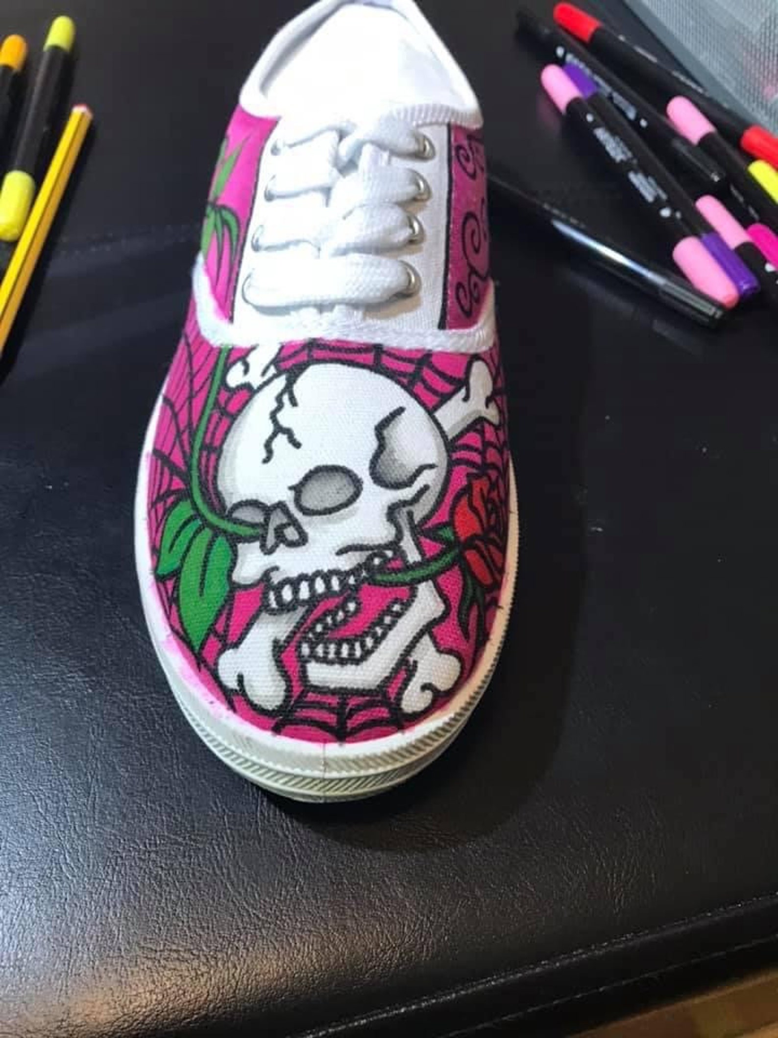 Custom Hand Drawn Shoes - Etsy