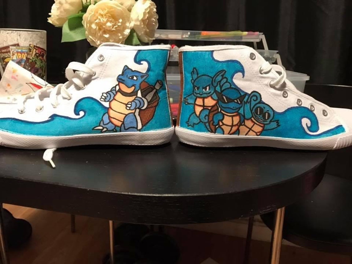 Custom Hand Drawn Shoes - Etsy
