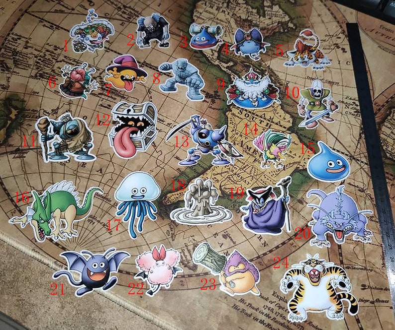 Dragon Quest Monsters Stickers - Etsy