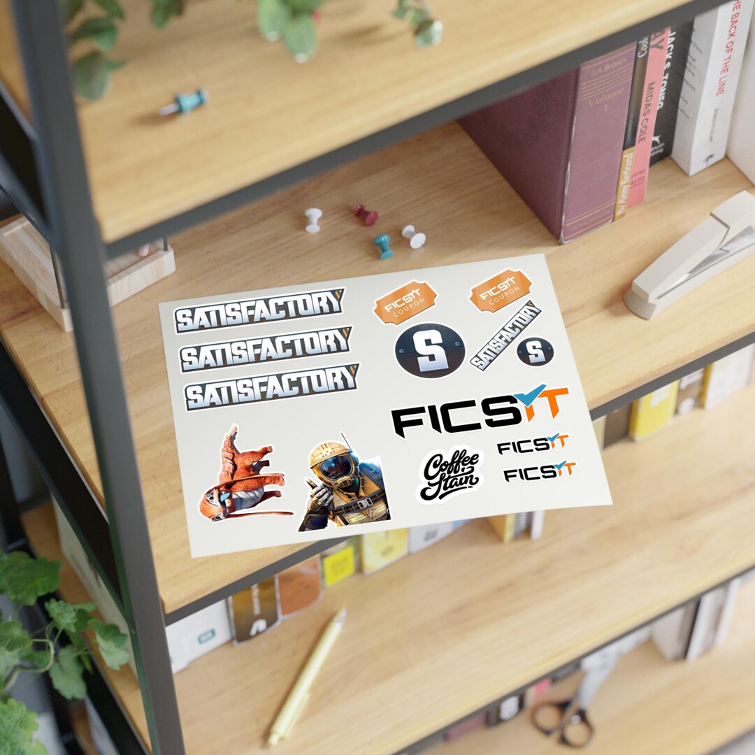 Satisfactory Sticker Sheets - Etsy