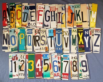 License Plate Letters | Etsy