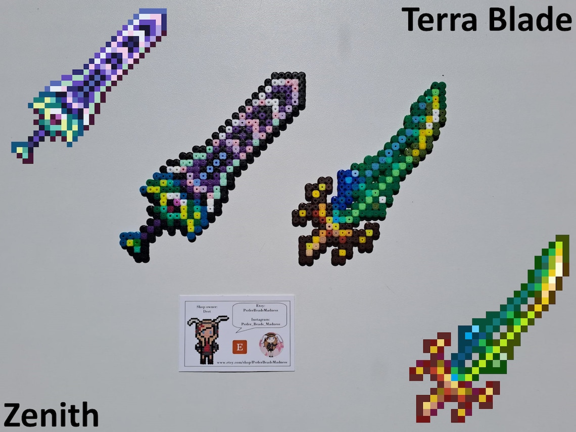Terraria Swords perler Beads - Etsy Canada