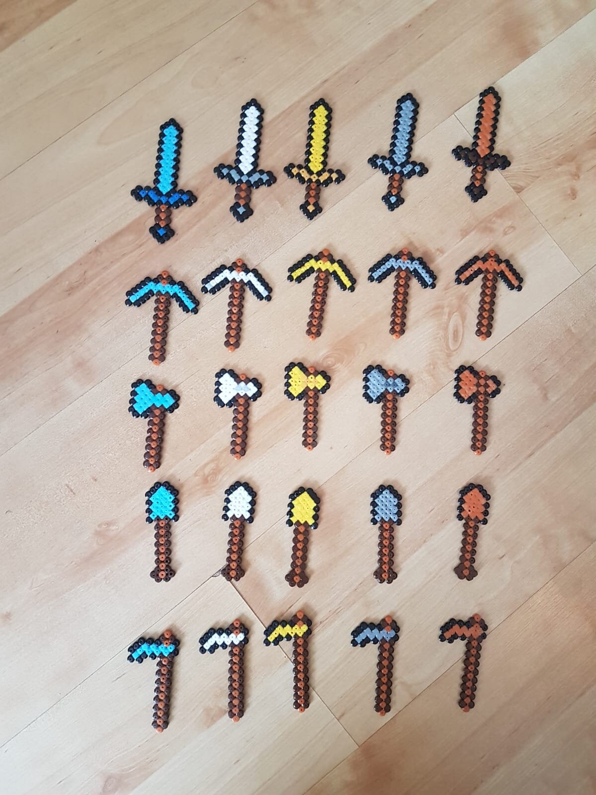 Minecraft Tools Perler Beads | Etsy