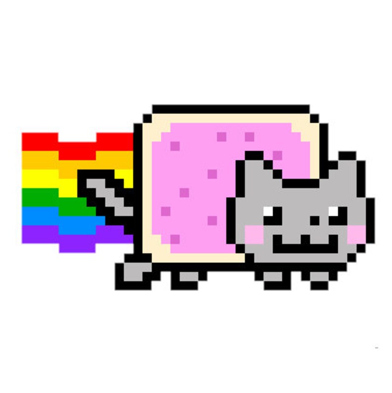 Nyan Cat Perler Beads Etsy