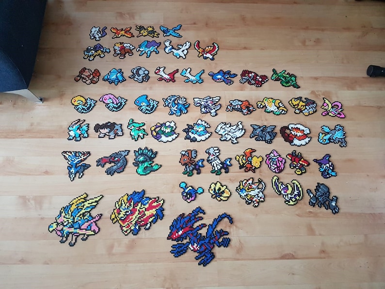Pokémon Legendaries Perler Beads | Etsy