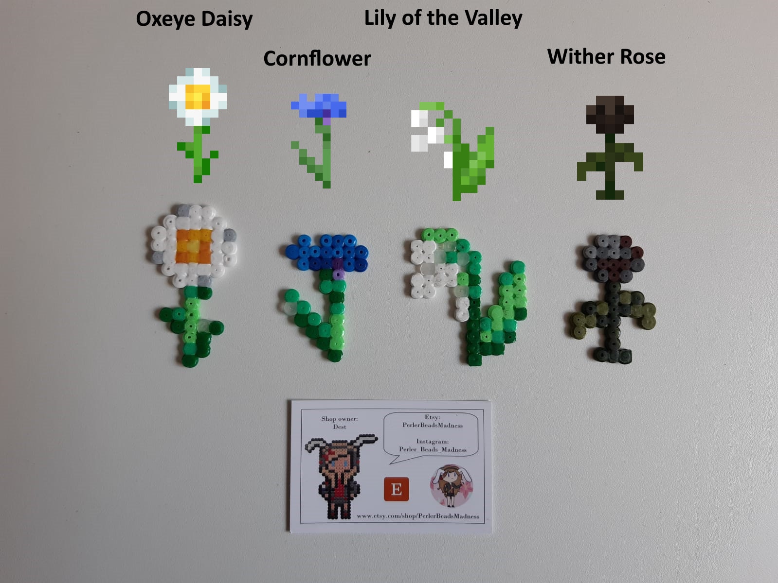 Minecraft Flores: Diente de león Amapola Orquídea azul - Etsy México