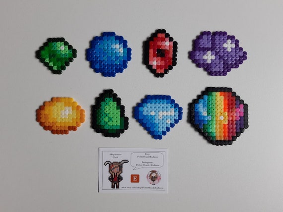 Stardew Valley Gems: Emerald Aquamarine Ruby Amethyst | Etsy