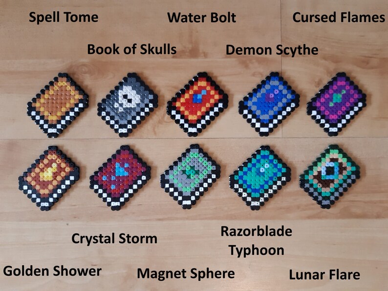 Terraria - Spell Tomes (perler Beads) - Etsy