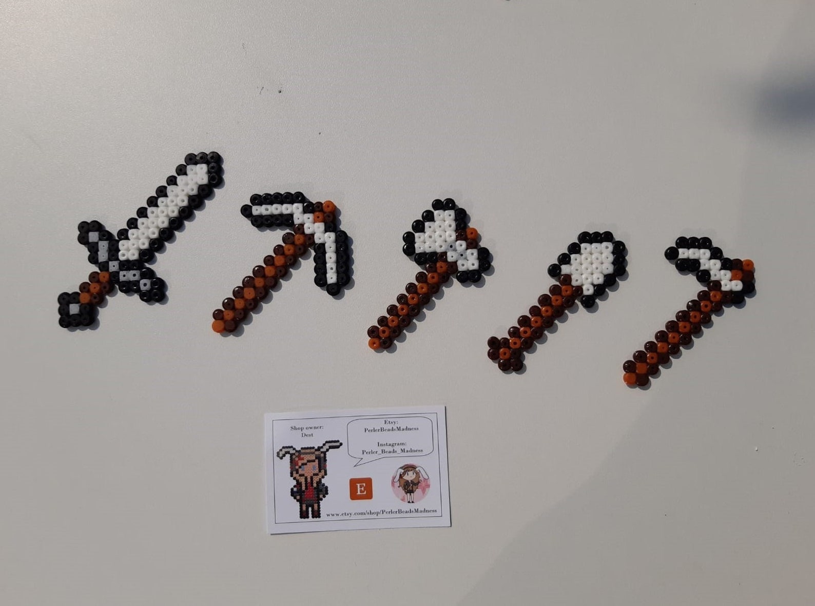 Minecraft Tools Perler Beads | Etsy