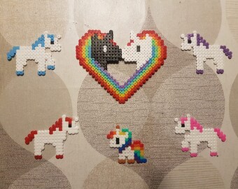 Perler bead coaster | Etsy