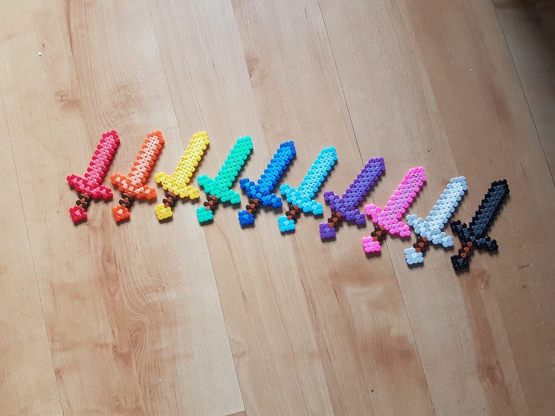 Minecraft - Swords (perler Beads) - Etsy Australia