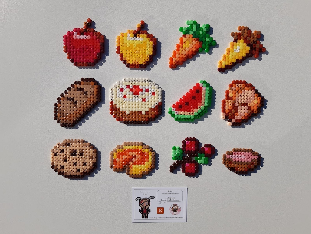 Perler Minecraft Cake