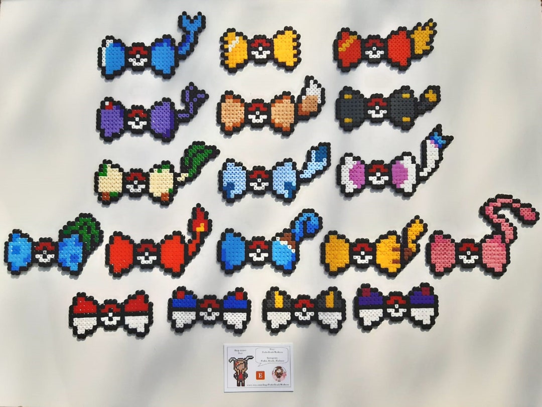 Pokémon Ribbons: Eevee, Vaporeon, Jolteon, Espeon, Umbreon, Sylveon ...