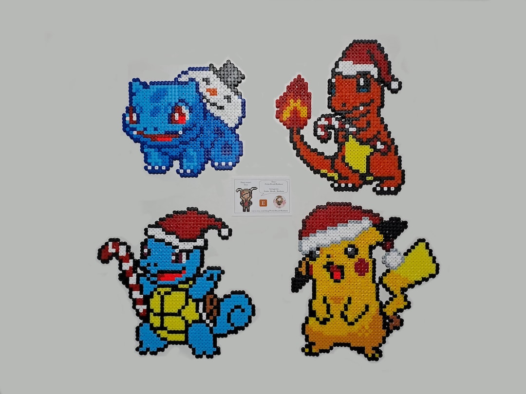 Pokémon Christmas Bulbasaur Charmander Squirtle and - Etsy