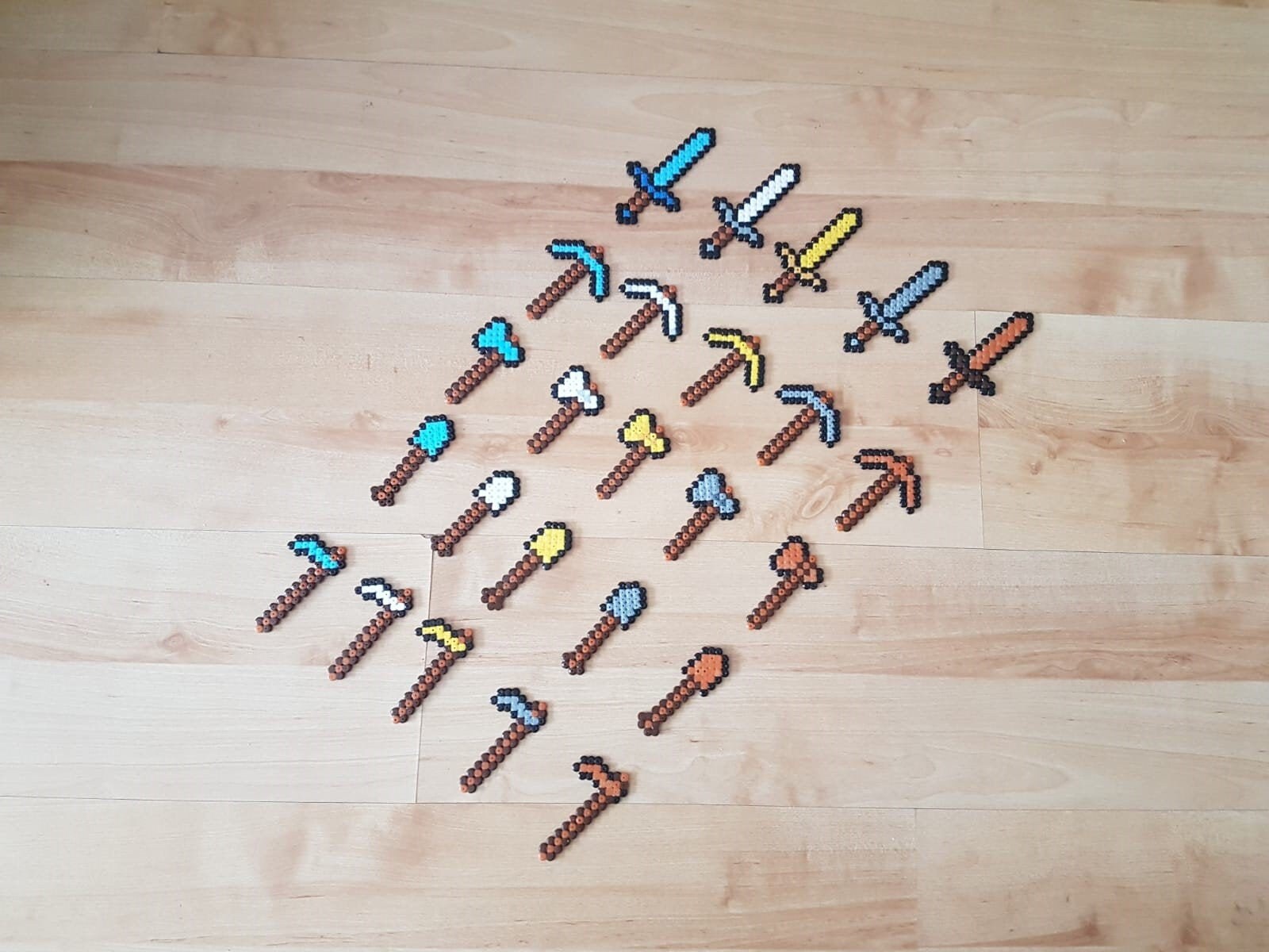 Minecraft Tools Perler Beads | Etsy